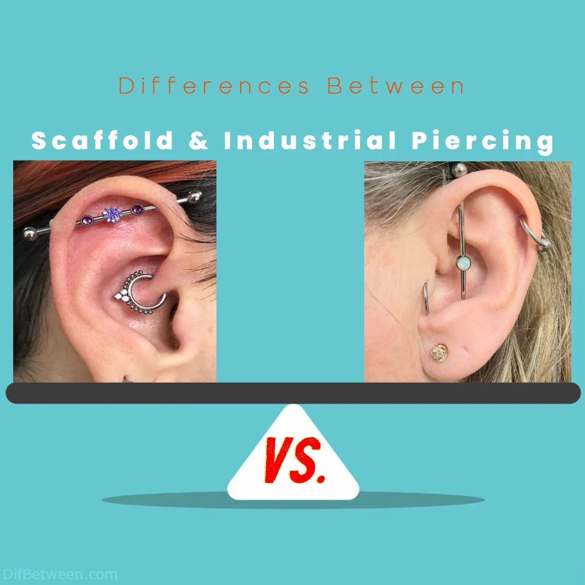 Scaffold vs Industrial Piercing: Unveiling Distinct Contrasts