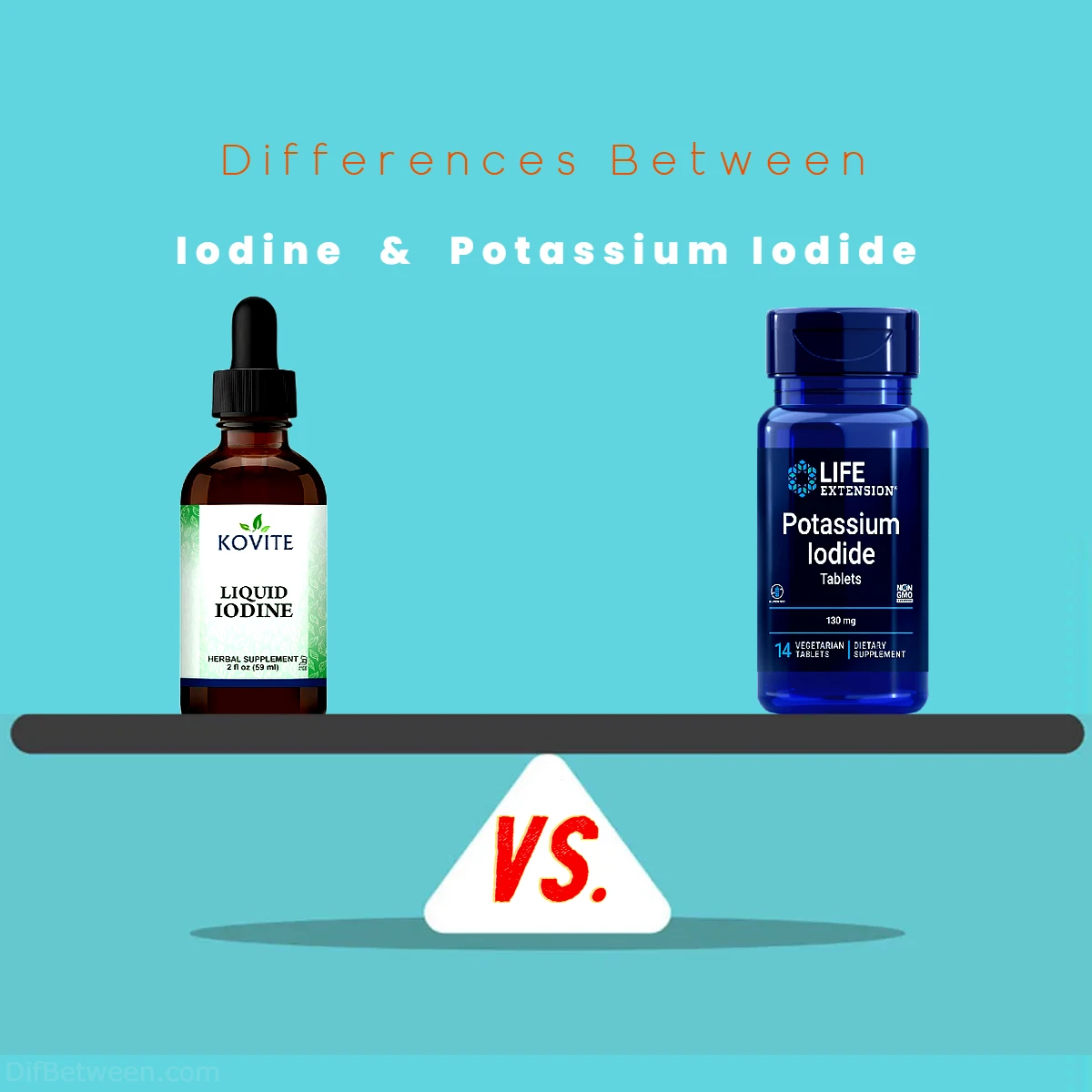 Iodine vs Potassium Iodide: Key Distinctions
