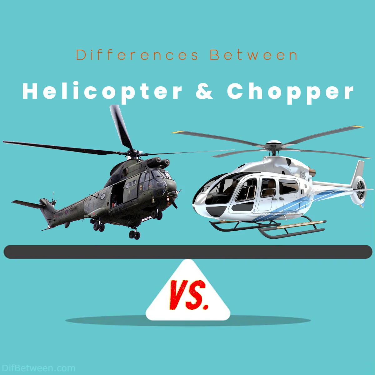 Helicopter vs. Chopper: Key Differences Explained