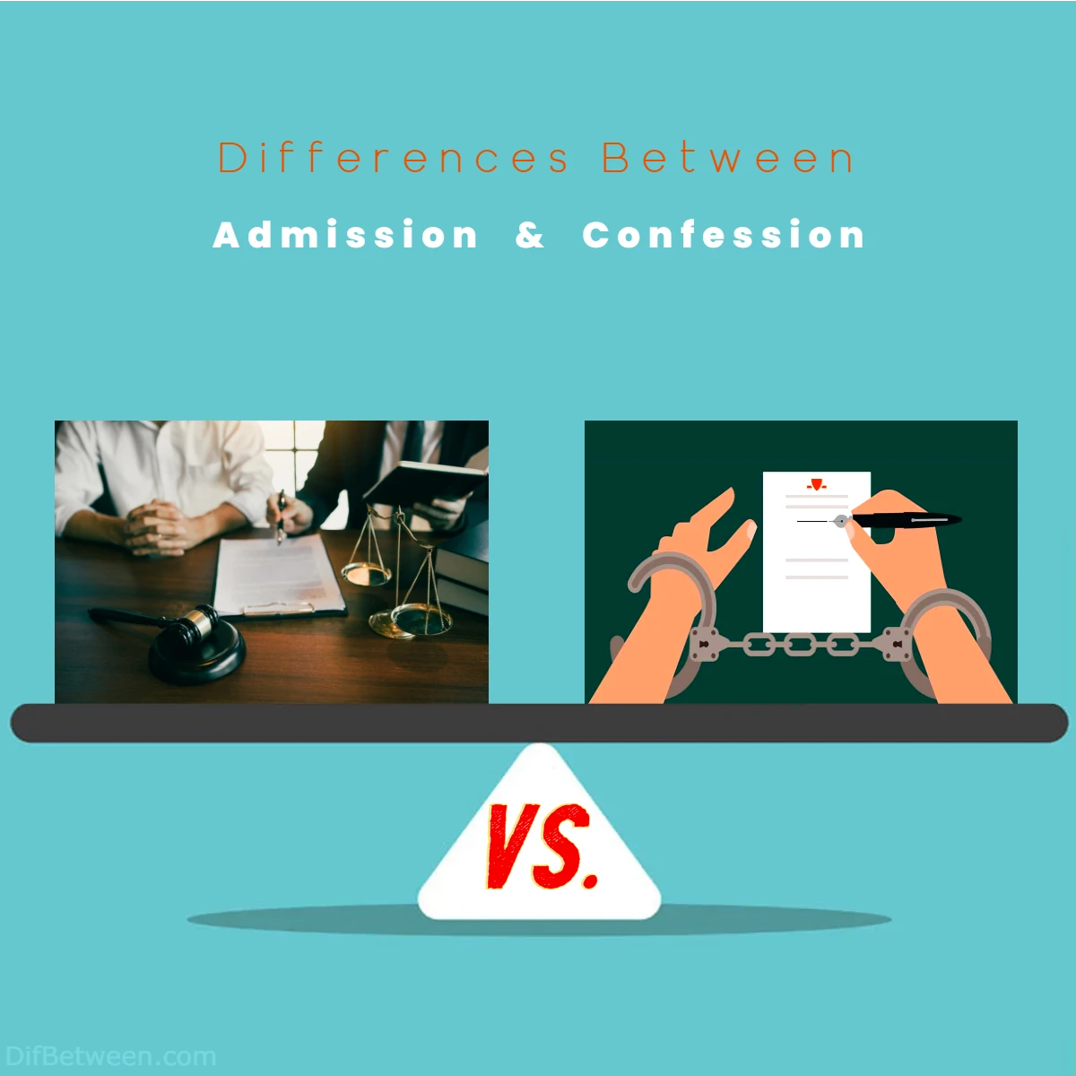 Admission vs Confession: Key Differences Explained