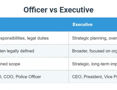 Executive vs Manager