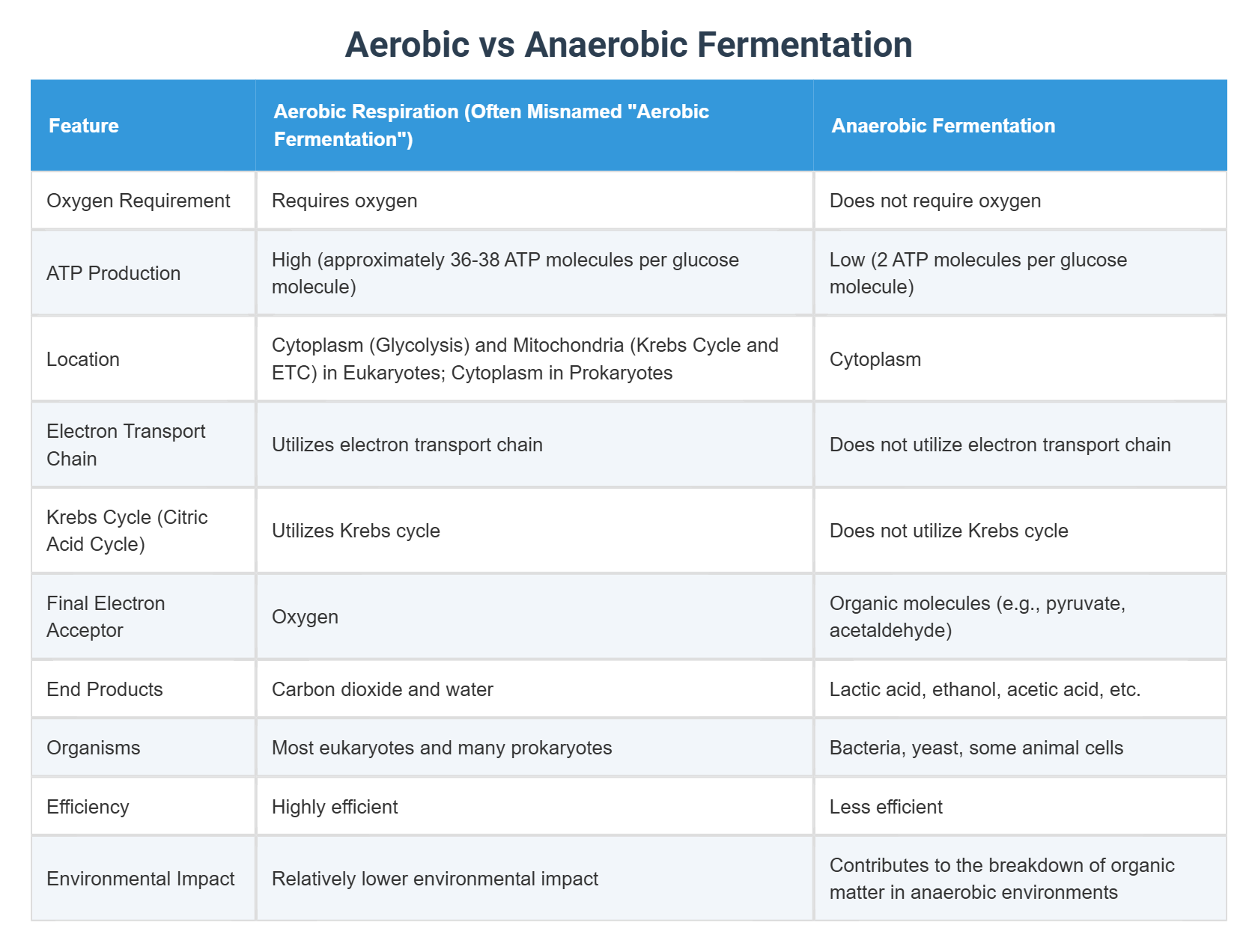 Aerobic vs Anaerobic Fermentation