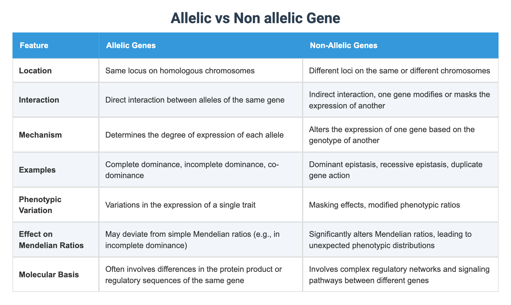 Allelic vs Non allelic Gene