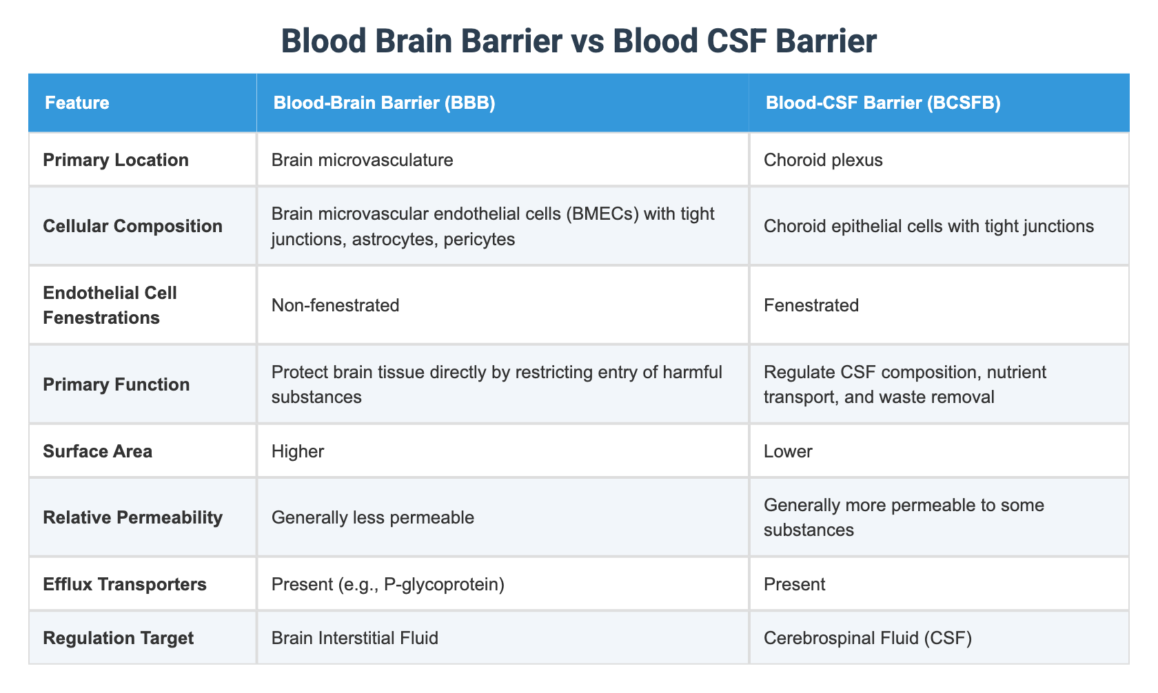 Blood Brain Barrier vs Blood CSF Barrier