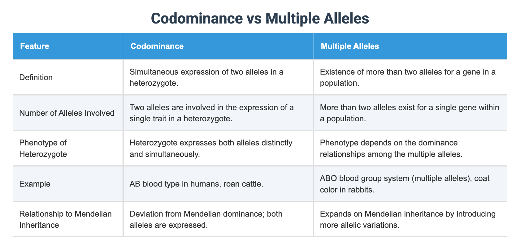 Codominance vs Multiple Alleles