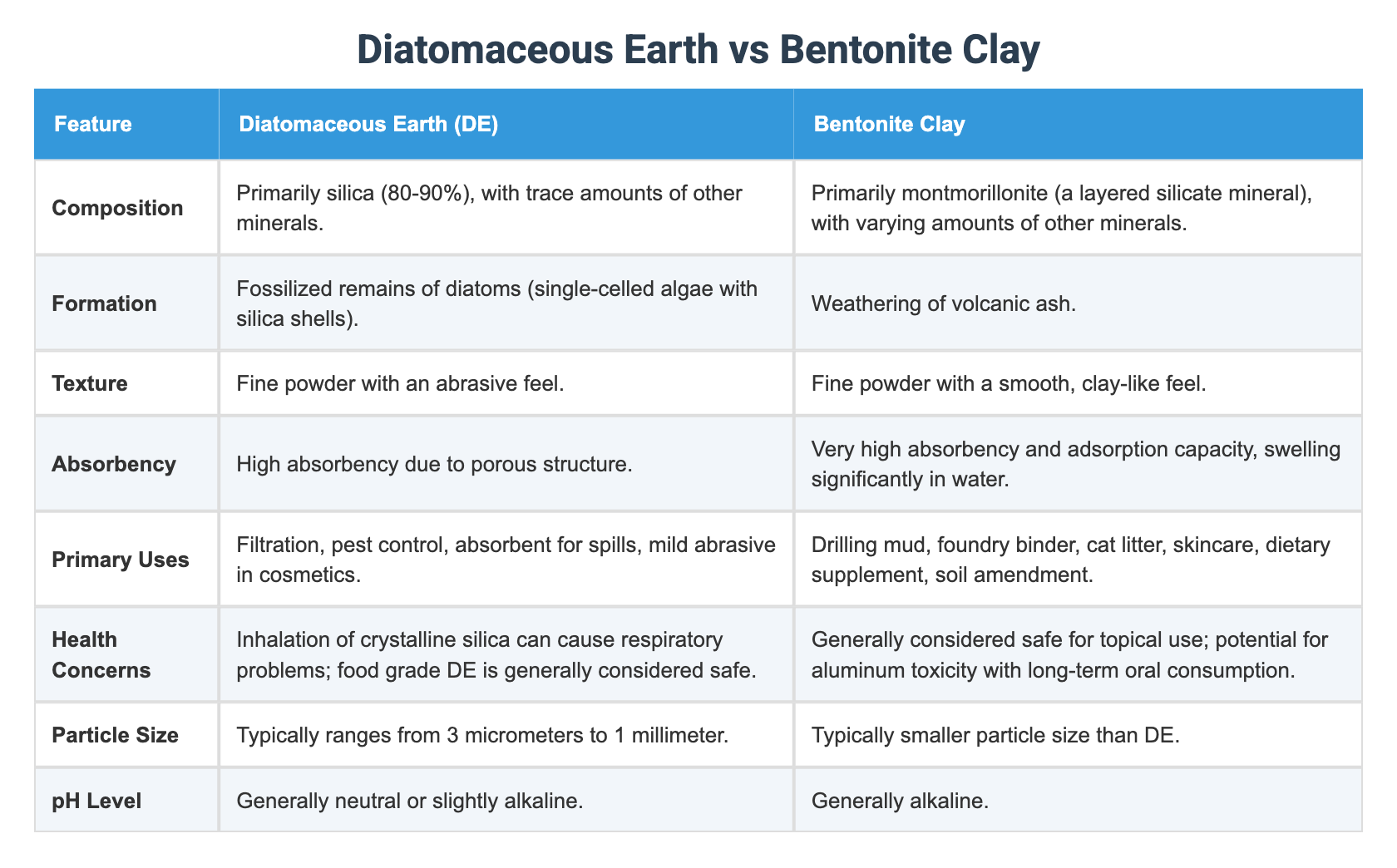 Diatomaceous Earth vs Bentonite Clay