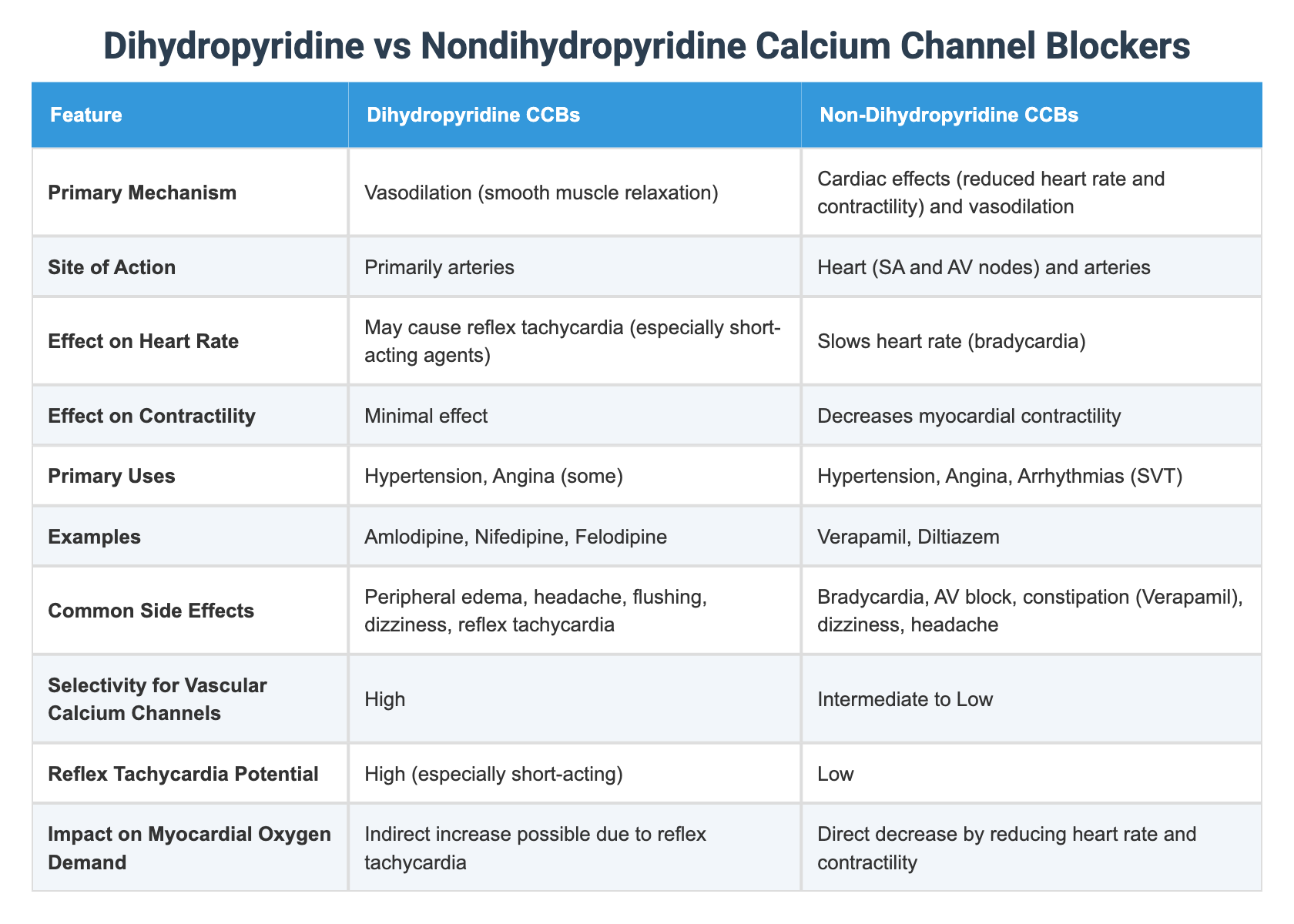 Dihydropyridine vs Nondihydropyridine Calcium Channel Blockers
