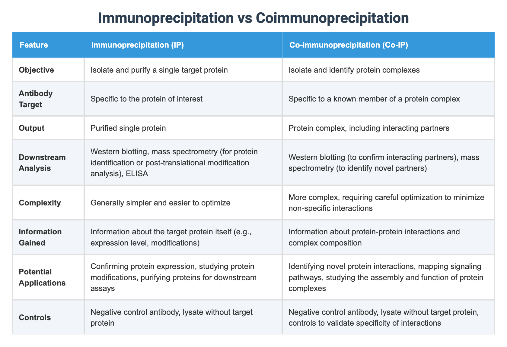 Immunoprecipitation vs Coimmunoprecipitation
