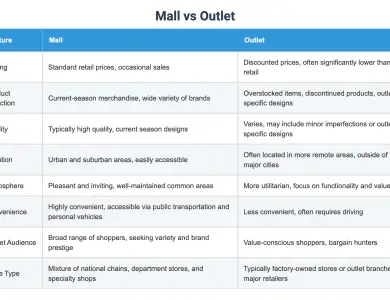 Mall vs Department Store