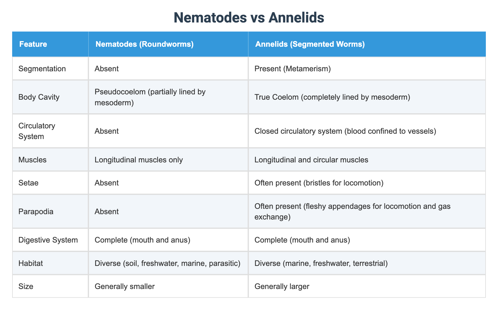 Nematodes vs Annelids