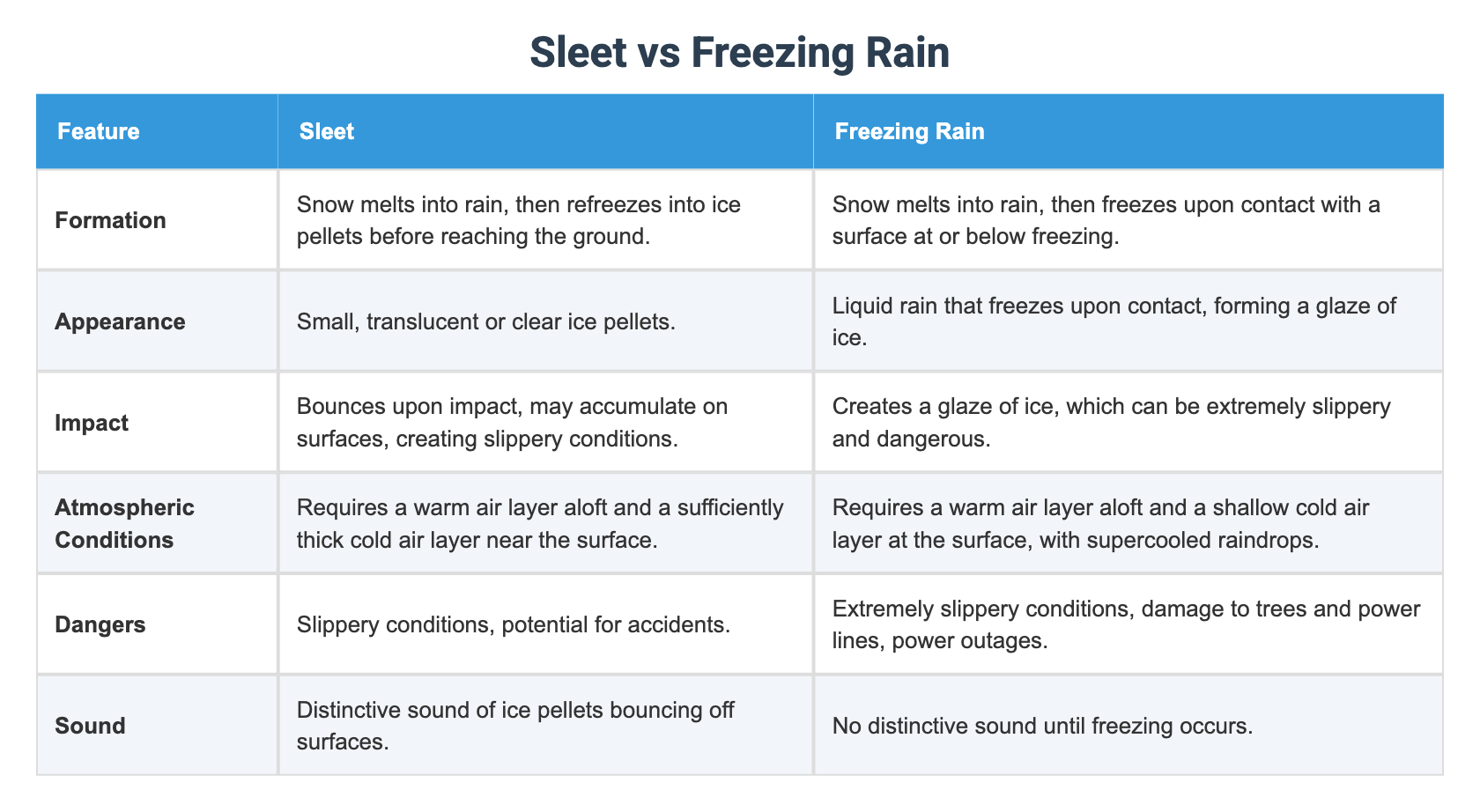 Sleet vs Freezing Rain