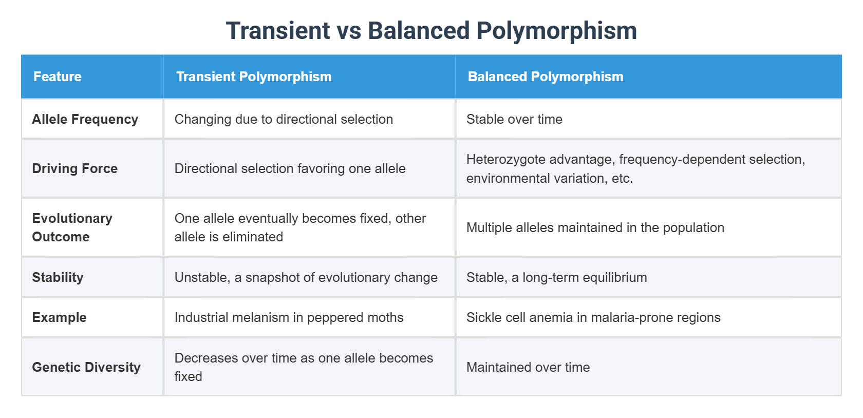 Transient vs Balanced Polymorphism
