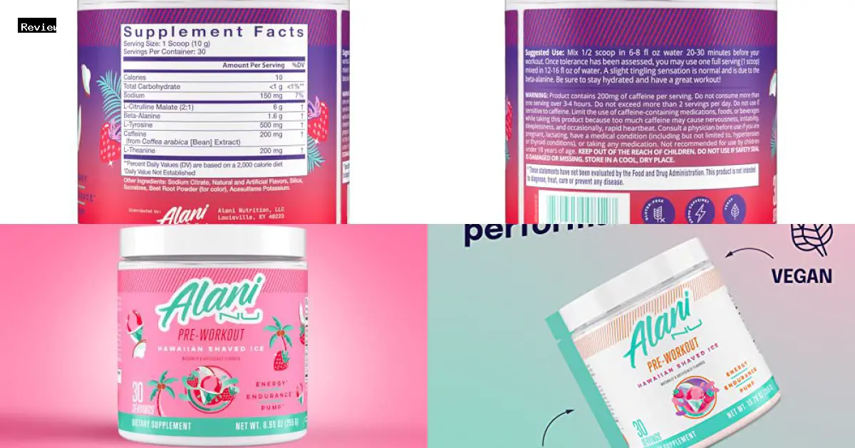 Alani Nu Pre Workout Review: Hawaiian Shaved Ice