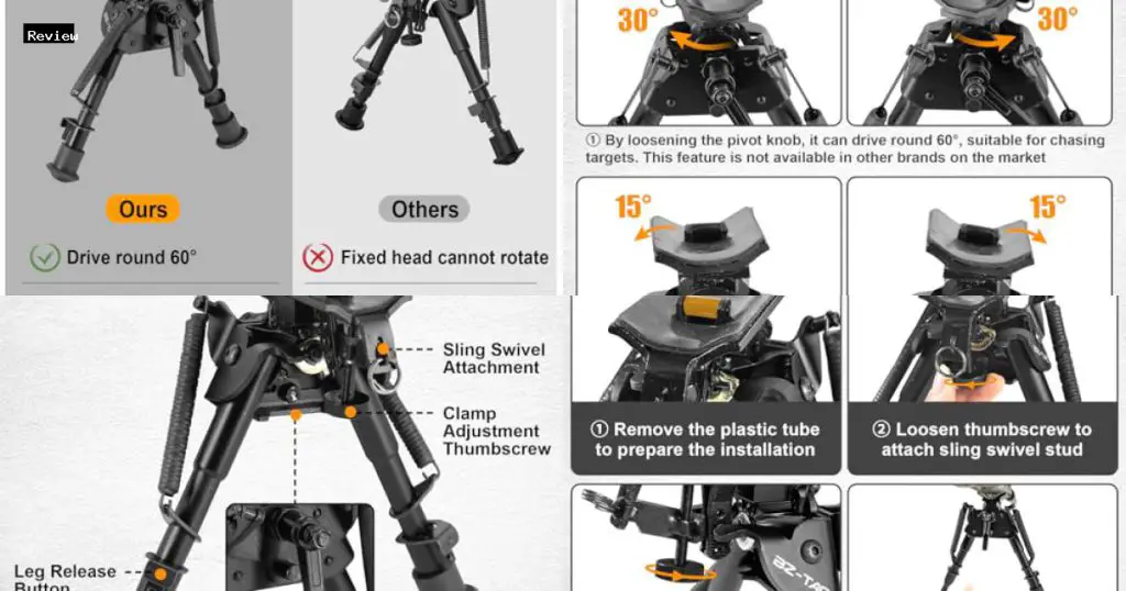 BZTAC Bipod vs CVLIFE Bipod