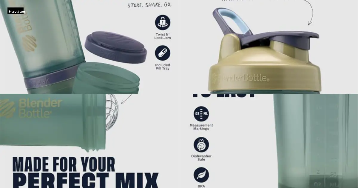 BlenderBottle ProStak Review: Shaker Bottle & Storage