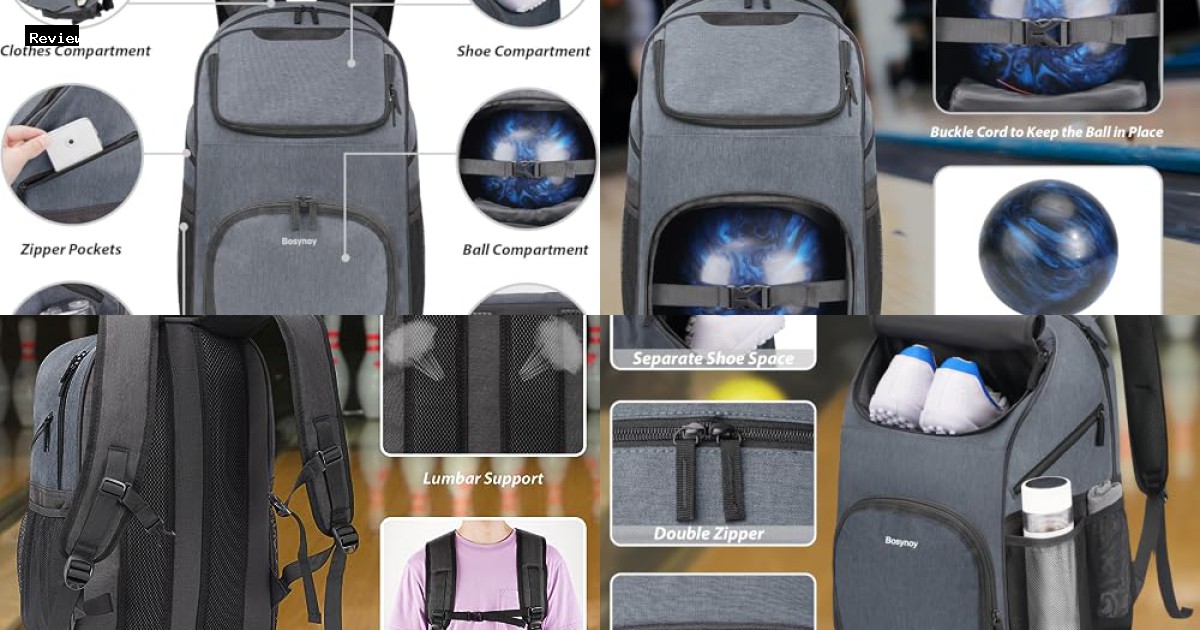 Bosynoy Bowling Backpack Review: Single Ball & Shoe Bag