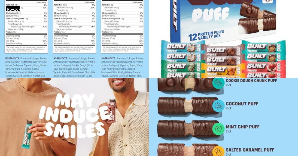 Built Bar Puff Variety Pack Review: Protein & Collagen