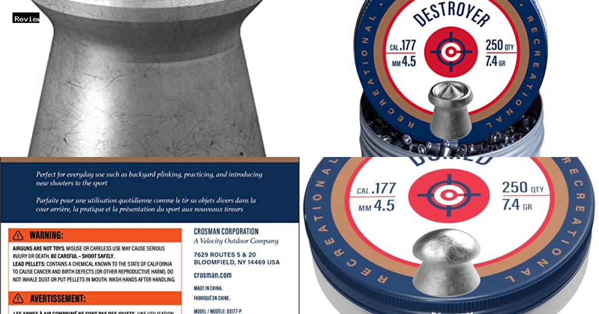 Crosman DS177 .177-Caliber Destroyer Pellets (250-Count)