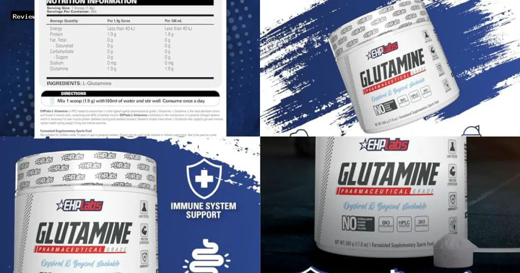 ALLMAX L-Glutamine vs EHP Labs L-Glutamine