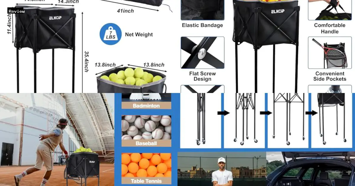 ELKCIP Ball Hopper Review: Portable & Foldable Cart