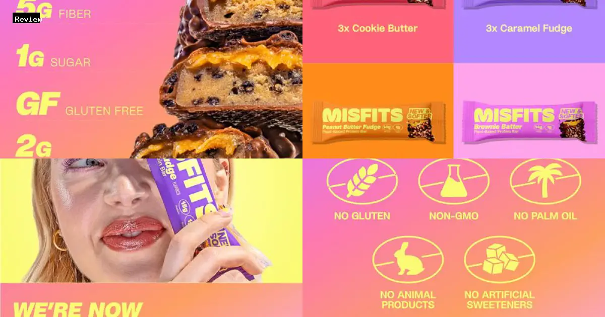 Misfits Vegan Protein Bars Review: Tasty & Healthy?
