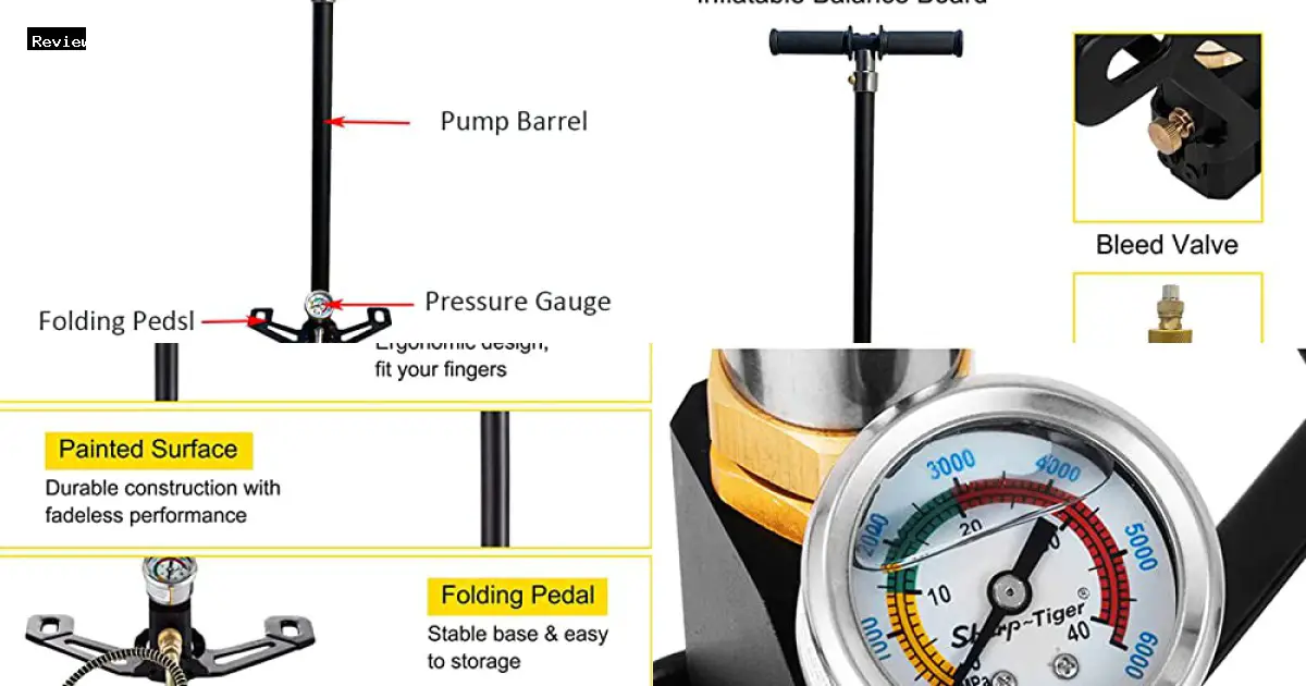 NUOGE 30Mpa 4500Psi 4 Stage PCP Hand Pump Air Compressor High Pressure ...