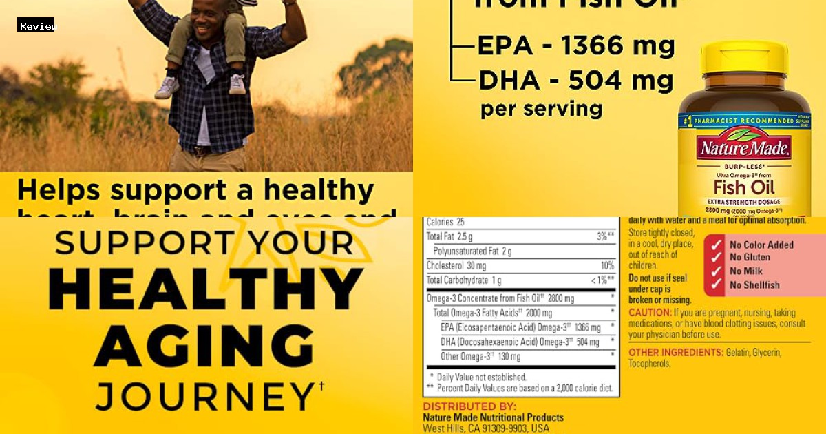 Nature Made Omega 3 Review: Extra Strength Formula