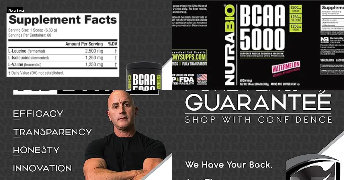 NutraBio BCAA 5000 Powder Review: Watermelon