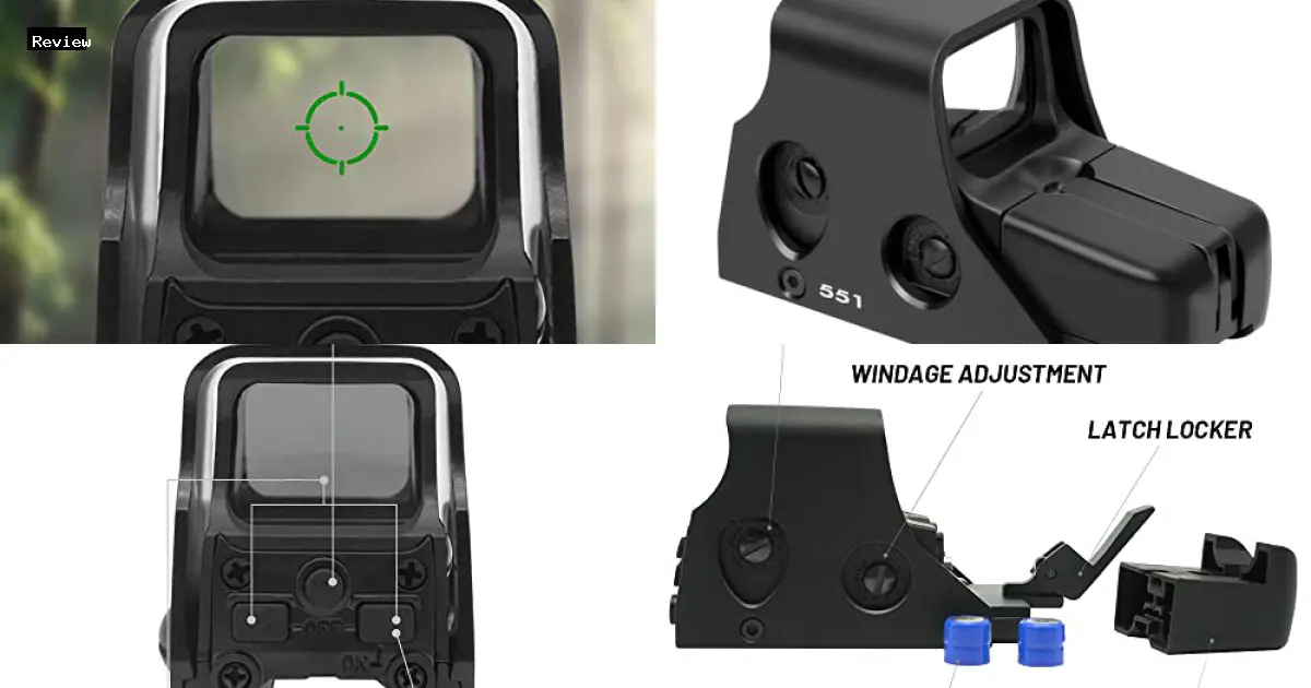 OHHLION 551 Metal Holographic Bright Green & Red Dot Sight