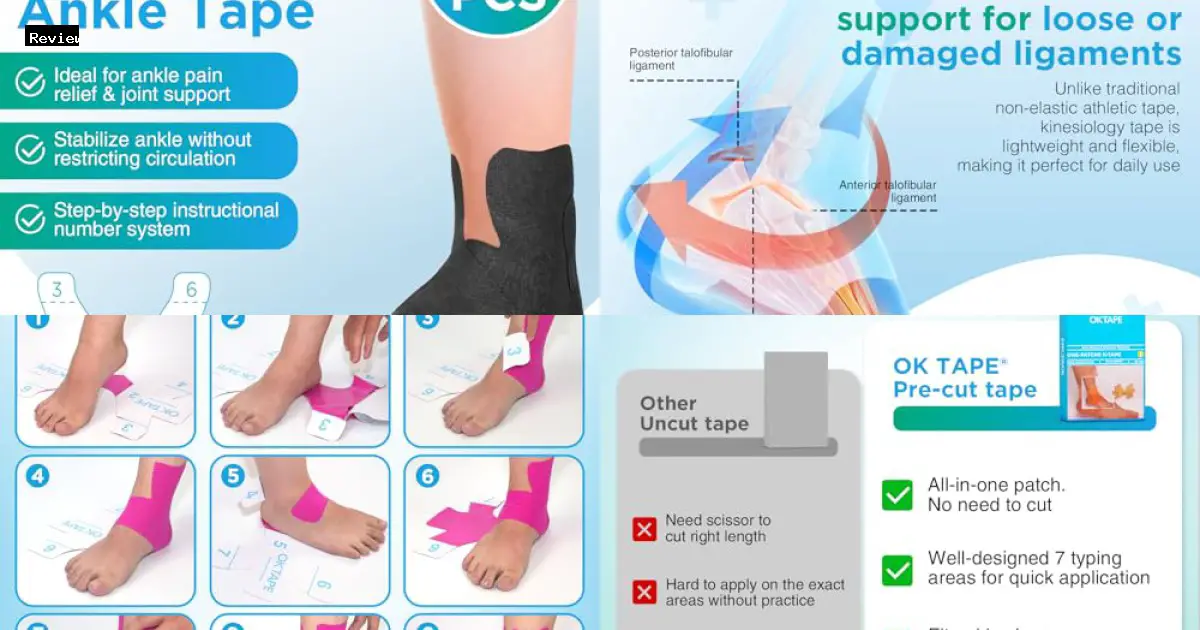 OK TAPE Ankle Tape Review: Pain Relief & Support