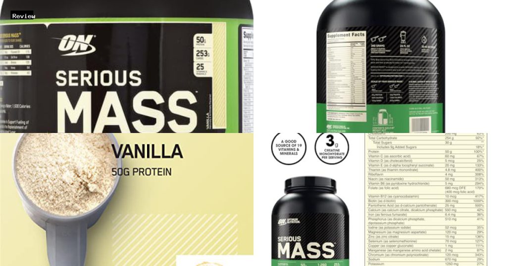 Optimum Nutrition Serious Mass vs NOW Foods Mass Gainer
