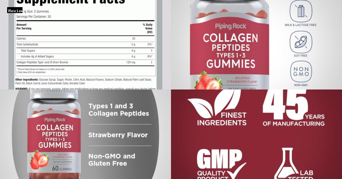 Piping Rock Collagen Gummies Review: Tasty & Effective?