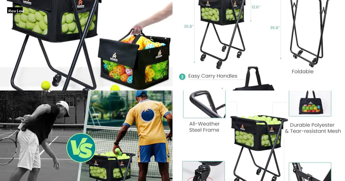 TurboStride Ball Hopper Cart Review: Foldable & Large