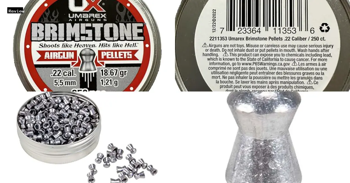 Umarex Brimstone .22 Caliber 18.67 Grain Pellets Air Gun Ammo for ...