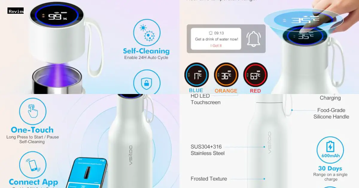 VSITOO Smart Water Bottle Review