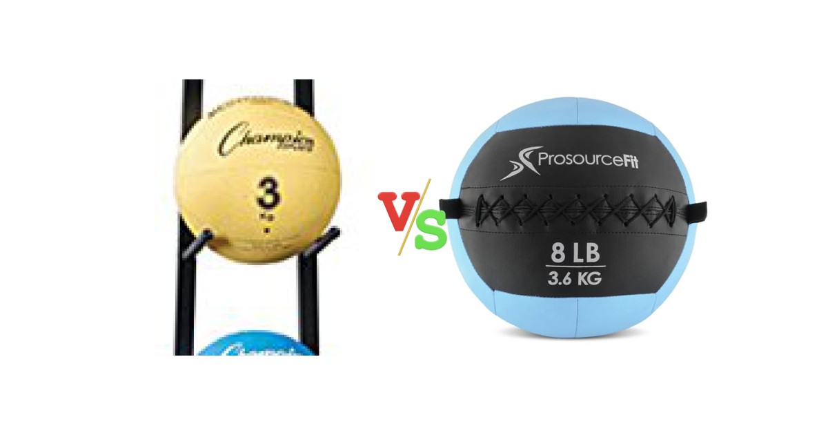 Champion Sports Ball Tree vs ProsourceFit Med Ball