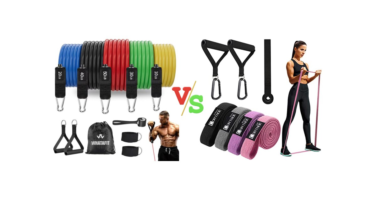 WHATAFIT Resistance Bands vs CORTNOE Pull Up Bands