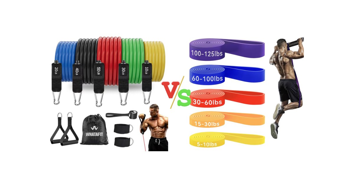 WHATAFIT Bands vs HAPBEAR Pull Up Bands