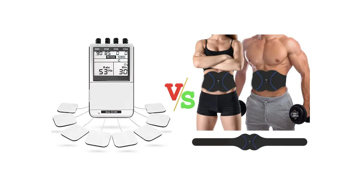 iSTIM EV-805 TENS EMS vs ABS Stimulator