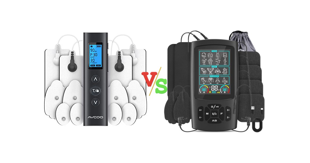 AVCOO 30 Modes TENS EMS vs TENS Unit EMS 28 Modes