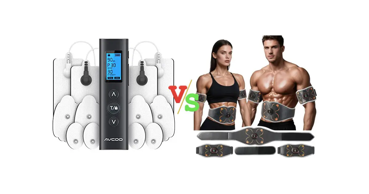 AVCOO TENS EMS Unit vs Muscle Stimulator