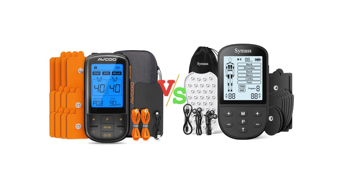 AVCOO 3-in-1 TENS Unit vs TENS Unit Muscle Stimulator