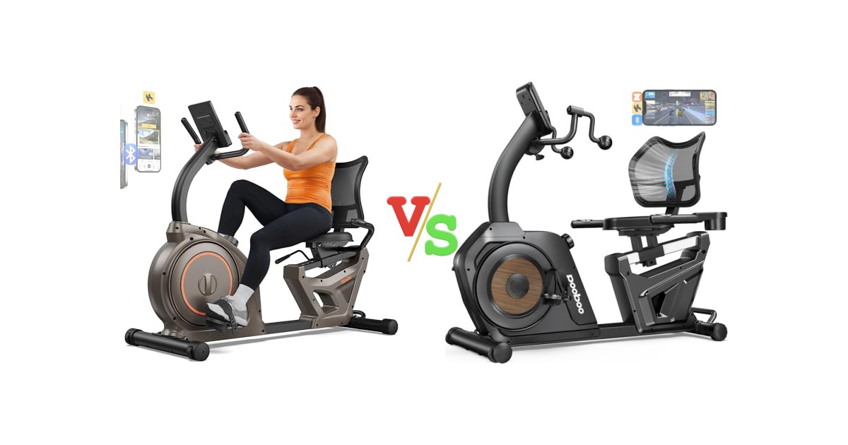 Niceday Recumbent Bike vs pooboo Recumbent Bike