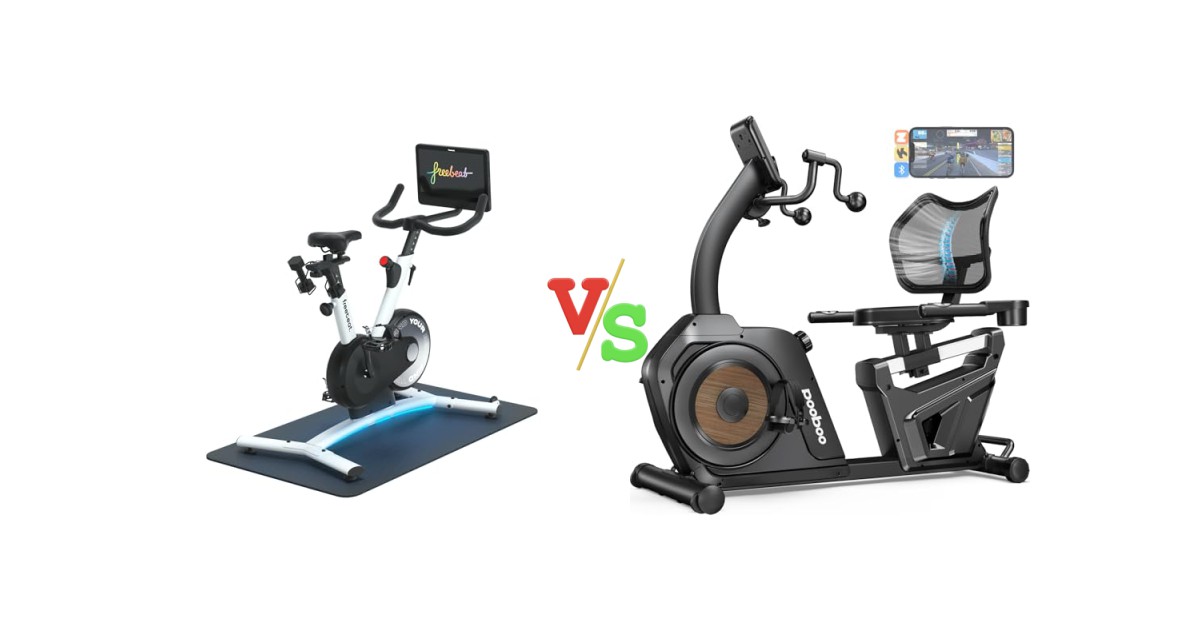 Freebeat Boom Bike vs pooboo Recumbent Bike