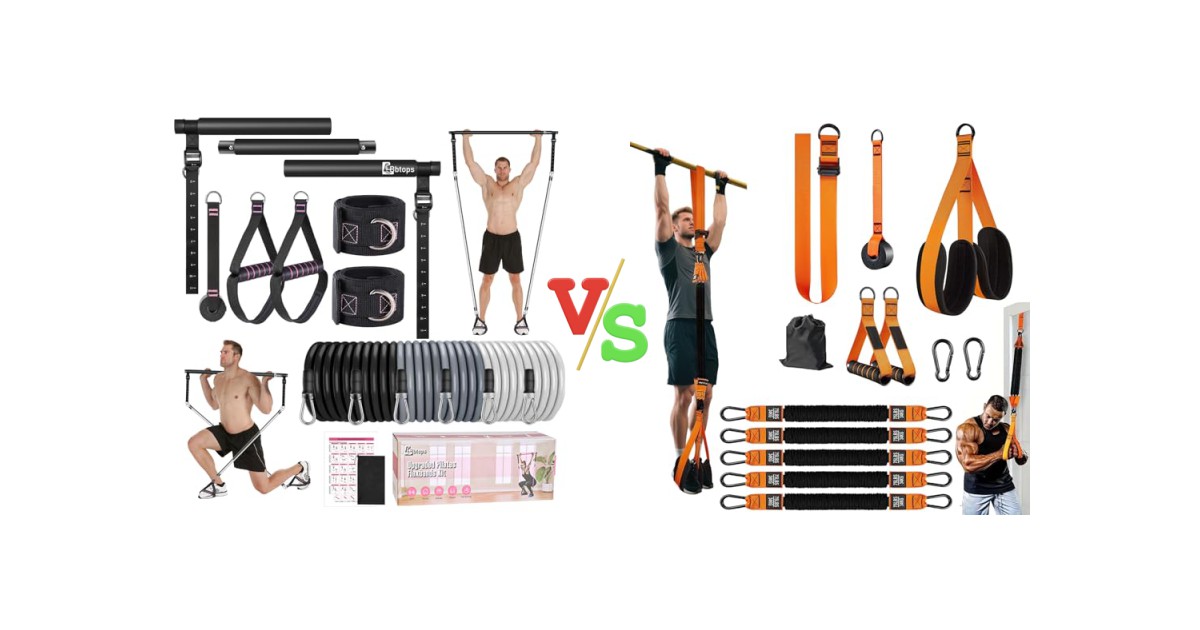 Pilates Bar Kit vs Pull Up Assistance Bands