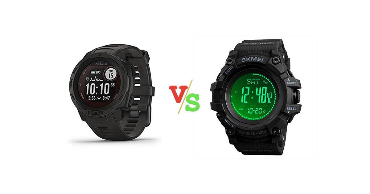 Garmin Instinct Solar vs AOSLSI Watch