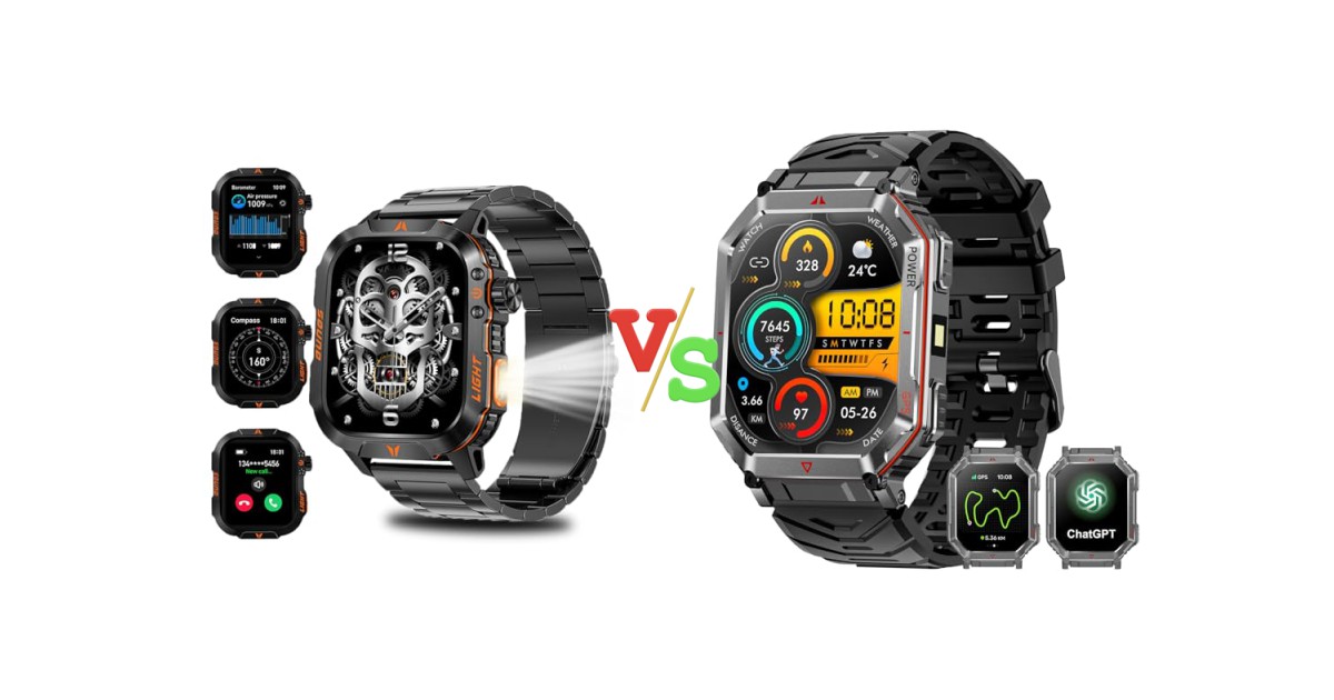 QTLLBT Smart Watch vs Military Smart Watch