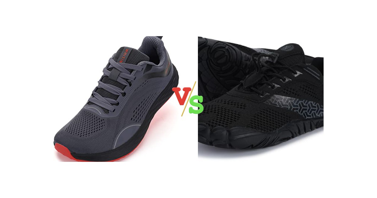WHITIN Mens Running Shoes vs Joomra Women's Barefoot Shoes