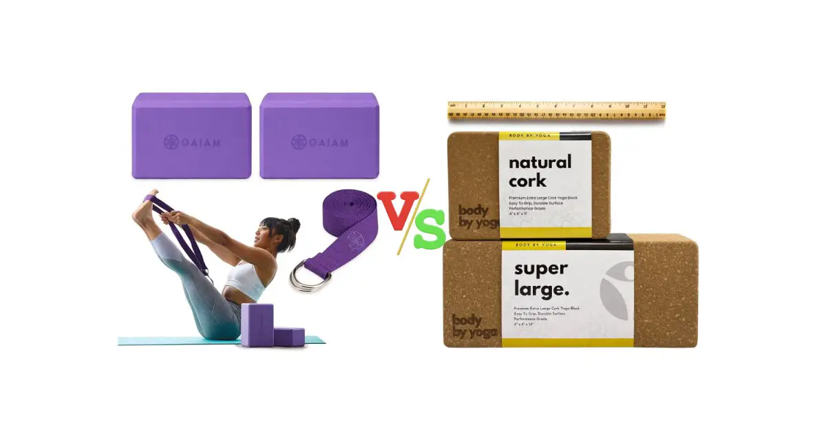 Gaiam Block/Strap vs Cork Yoga Blocks