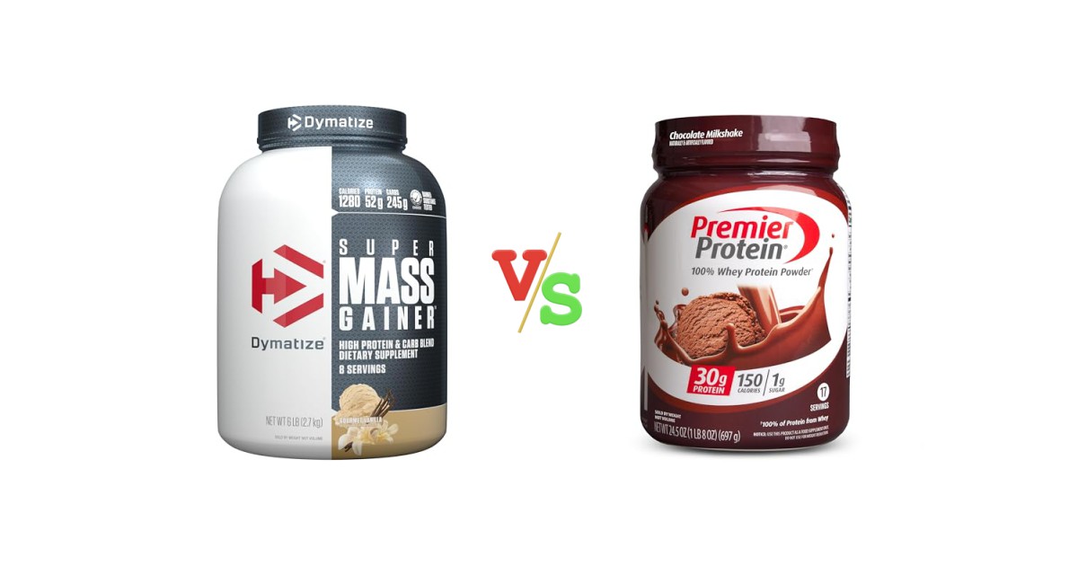 Dymatize Super Mass Gainer vs Premier Protein